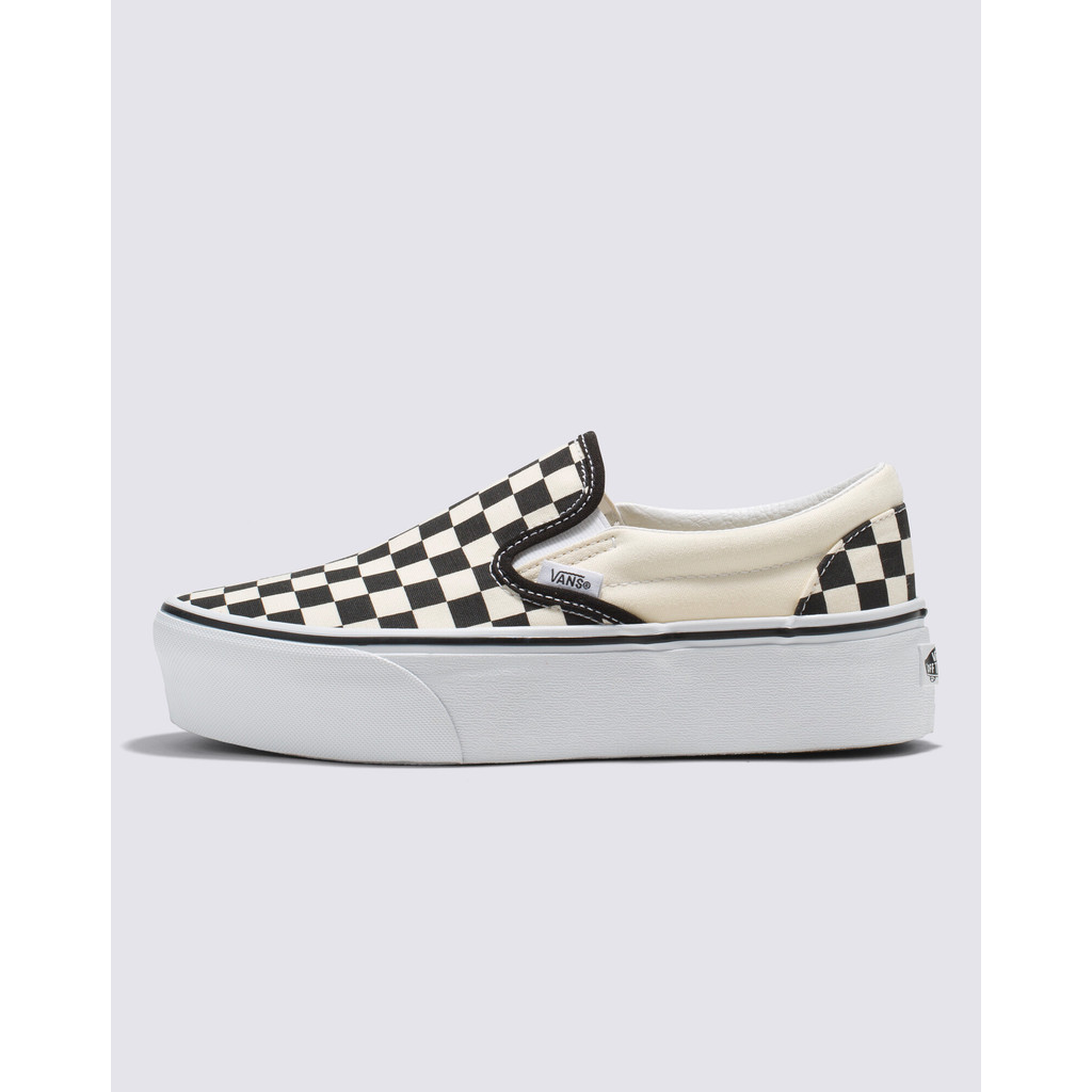 Vans Checkerboard ClassicSlip-On Stackform Sneakers Women (Unisex US ...