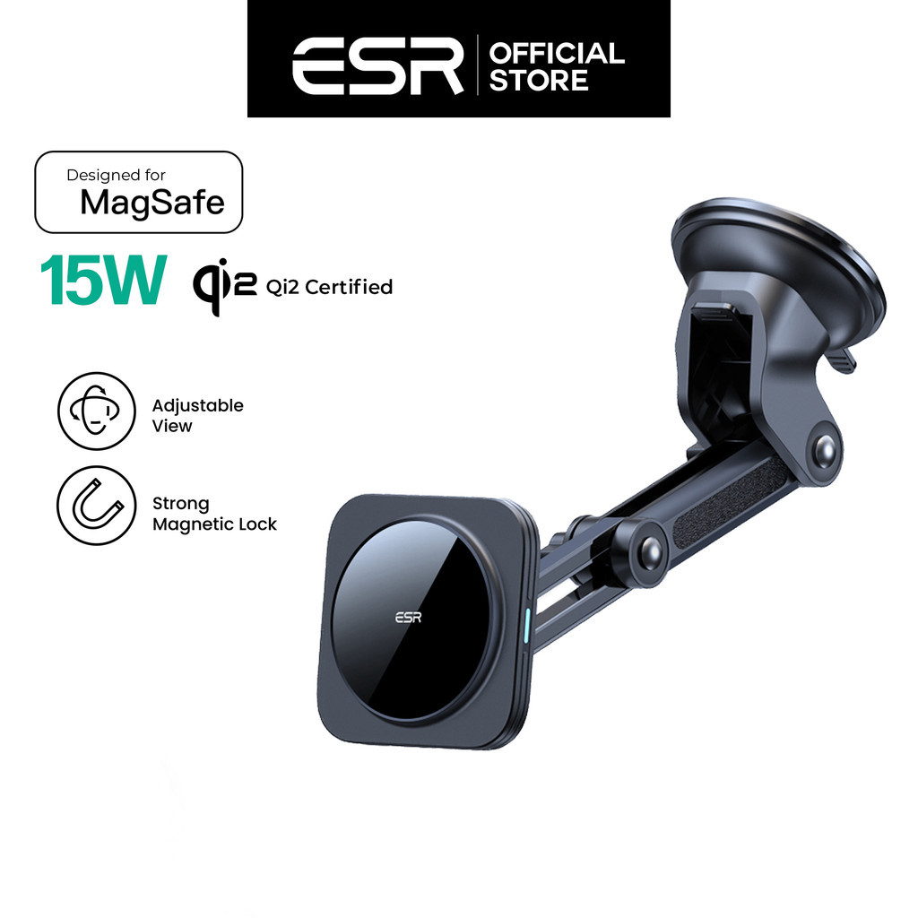 ESR Qi2 Dashboard Wireless Car Charger (Halolock) ESR-2C544A | Shopee ...