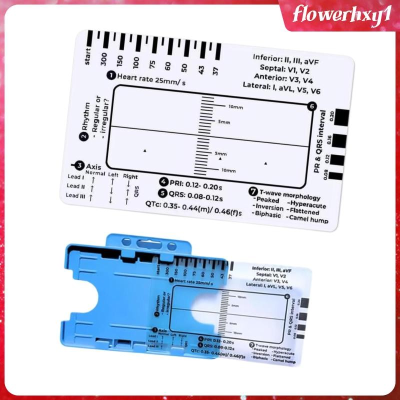 [Flowerhxy1] Ecg Ruler Ecg Assessment Tool Universal Transparent ...