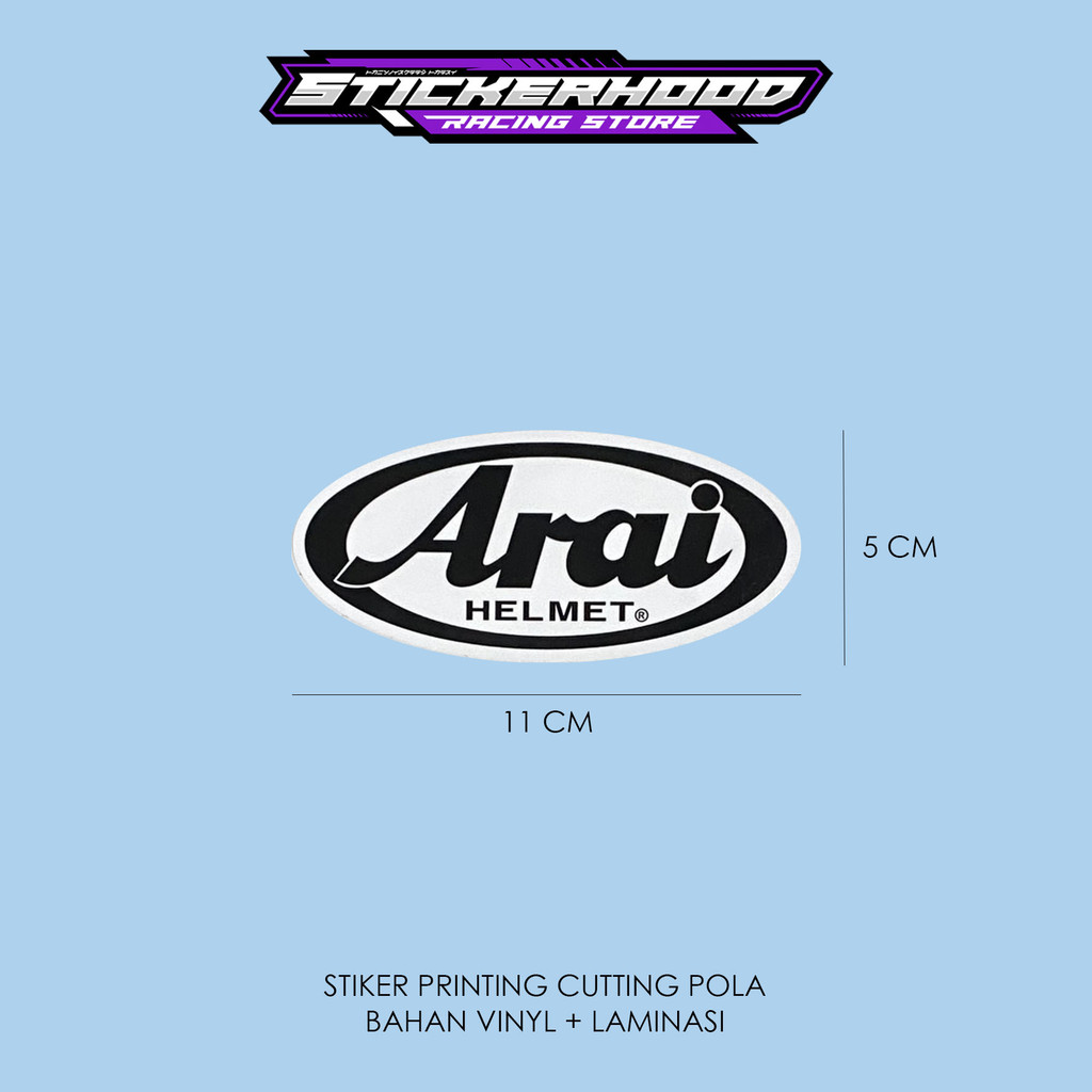 ARAI LOGO HELMET STICKER | Shopee Singapore