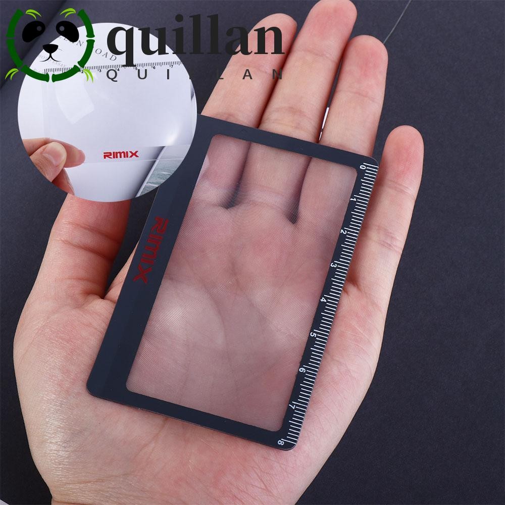 QUILLAN Outdoor Fire Magnifying Glass PVC Credit Card Magnifier Optical ...