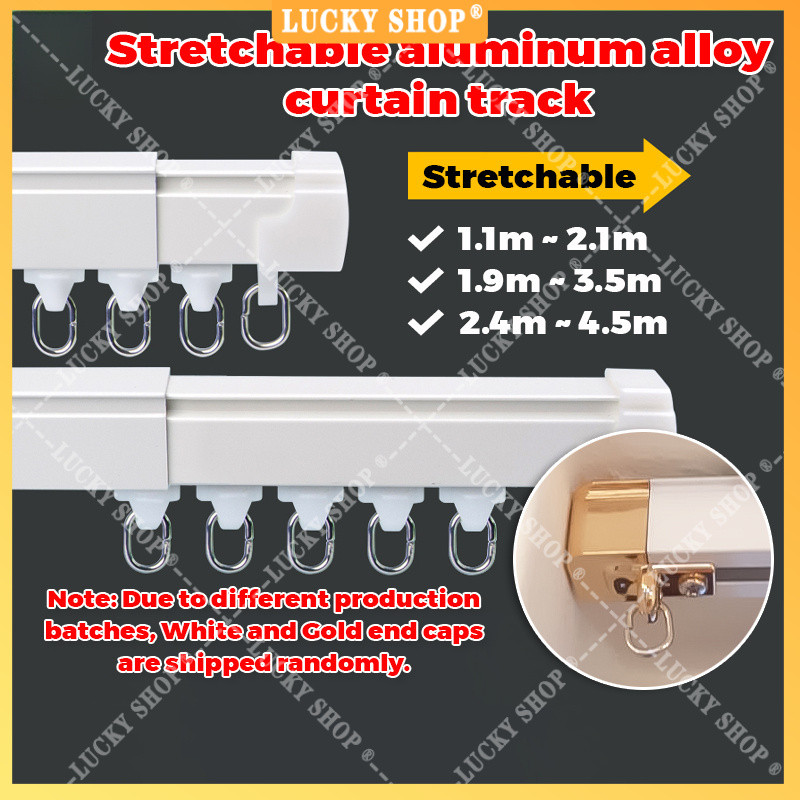 Curtain track rail Curtain rod extendable Adjustable Curtain Track ...