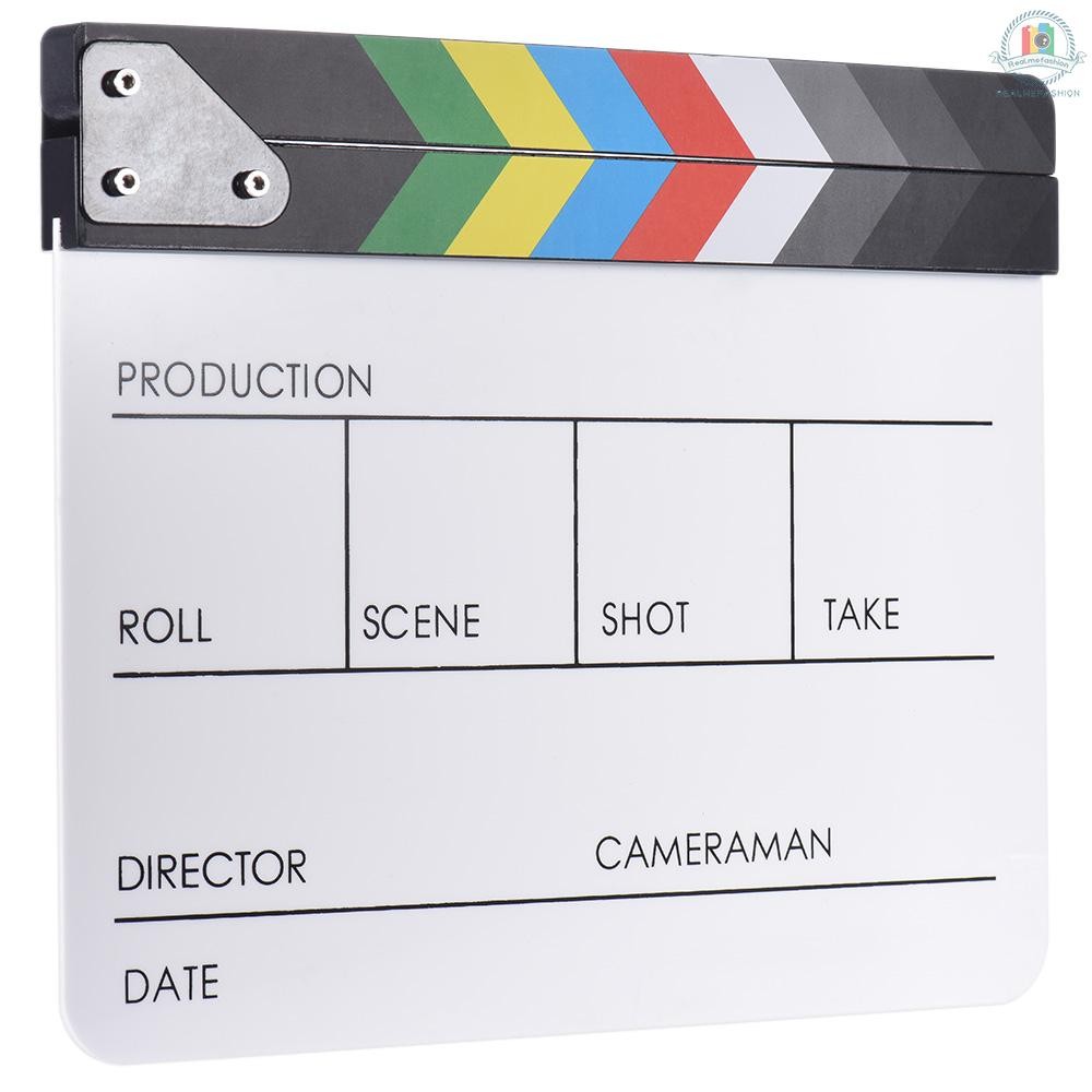 Clapboard 10" * 12" / 24.5 * 30cm Acrylic Dry Erase Clapboard Clap ...