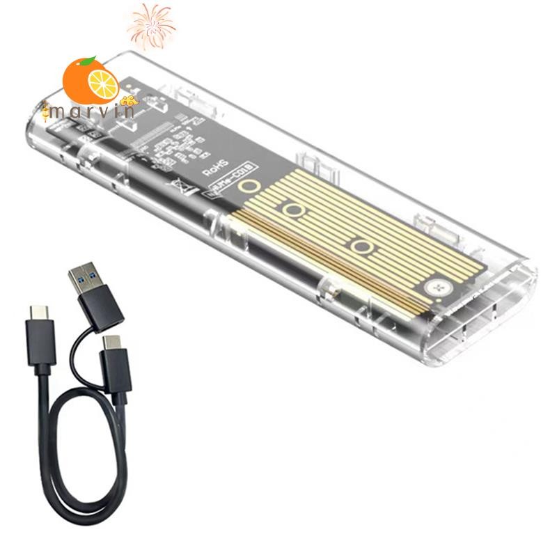 M2 SSD Enclosure M2 SSD Case M.2 NVMe+NGFF Dual Protocol SSD Enclosure ...