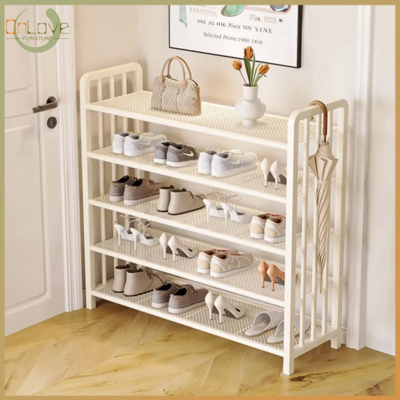 Shoe rack home doorway rack outdoor shoe rack narrow small shelf sheel ...