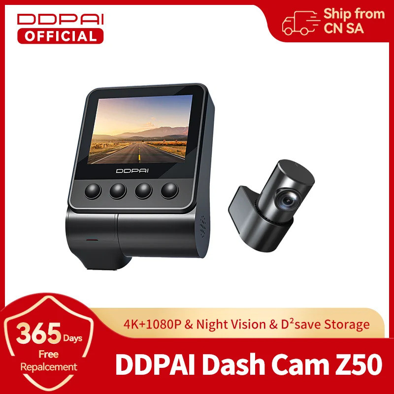 DDPAI Dash Cam Z50 Front and Rear 4K Cam Car Camera with 4K Built-in ...