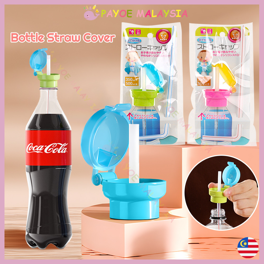 Payoe Kids Anti Choking Straw Mineral Water Bottle Cap Reusable Juice ...