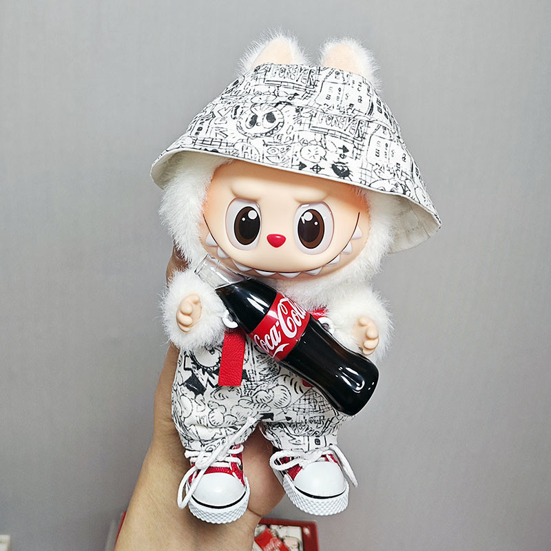 Labubu Clothes, Coca-Cola Series, Graffiti Pants+Hat, Suitable for ...