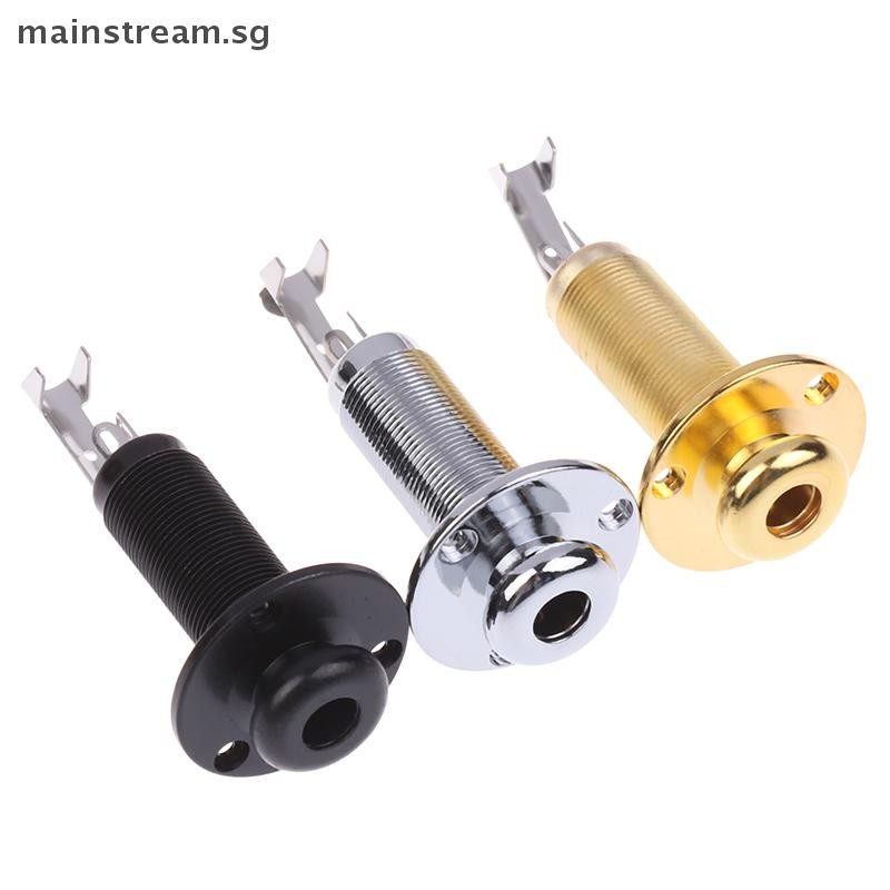 [Mni] Acoustic Electric Guitar Stereo End Pin Jacks Socket Plug 6.35mm ...