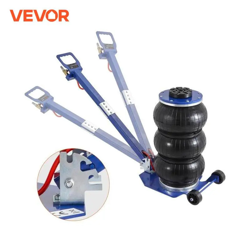 VEVOR Pneumatic Jack 3 Ton/5 Ton Triple Bag Air Jack Quick Lift Heavy ...