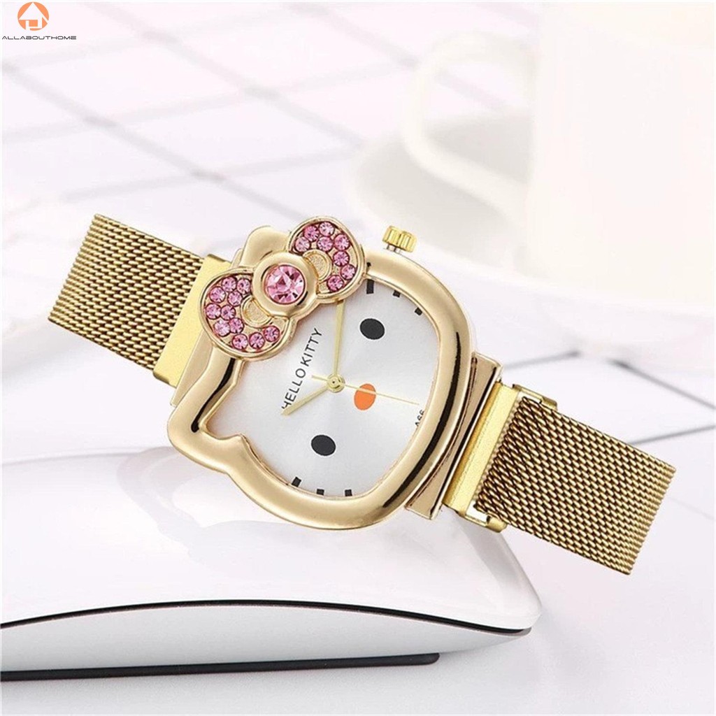 Hello Kitty Casual Wrist Watches Easy Read Dial Analog Wristwatch with ...