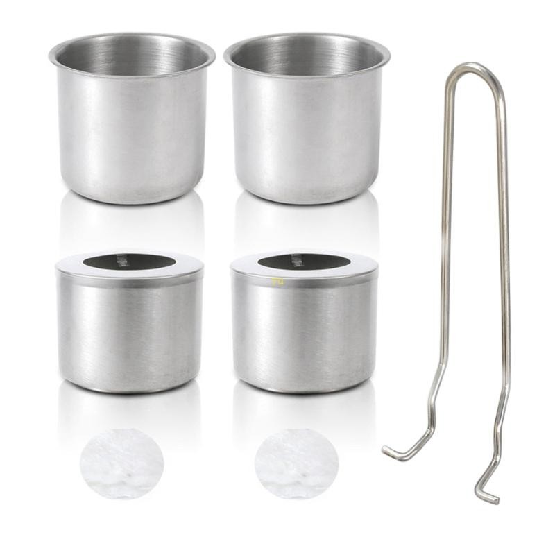 YU Ethanol Burning Pots Stainless Steel Fire Chamber Inserts with Glass ...