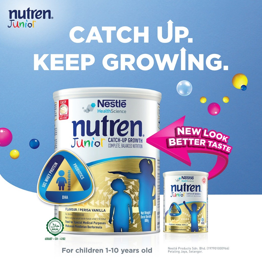 [Bundle of 6] Nestle Nutren Junior Powder 6 x 800g | Shopee Singapore