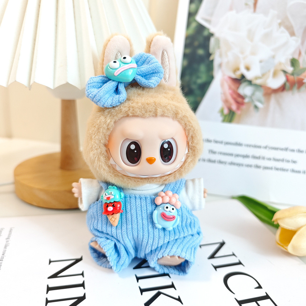 Labubu Cartoon Ice Cream Suspender Trousers Outfit for Labubu Doll ...