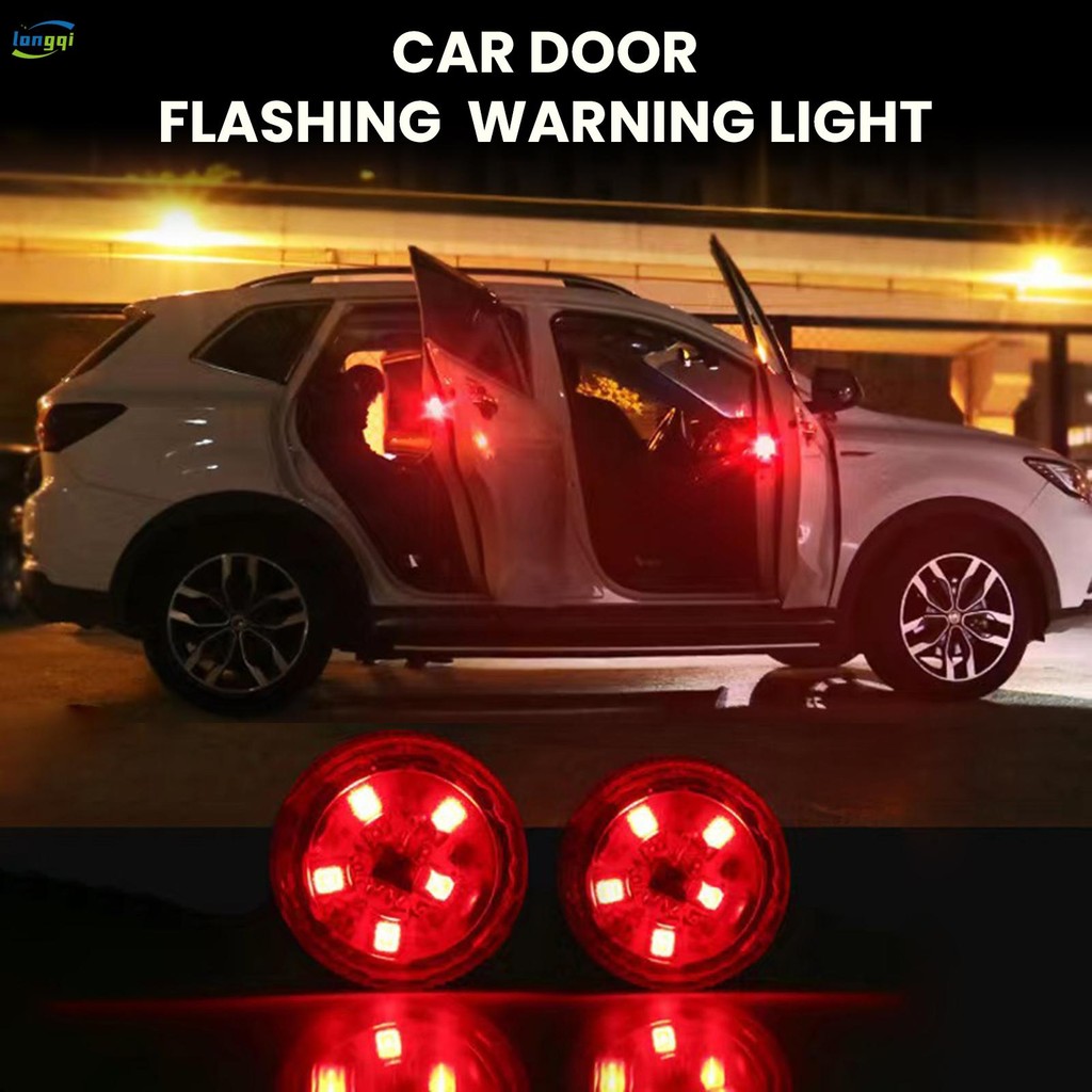 Car Door LED Shinning Light Anti Rear-end Collision Safety Lamps ...
