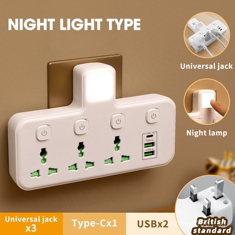 British Standard Plug Wall Plug Type Independent Switch Power Socket 3 ...