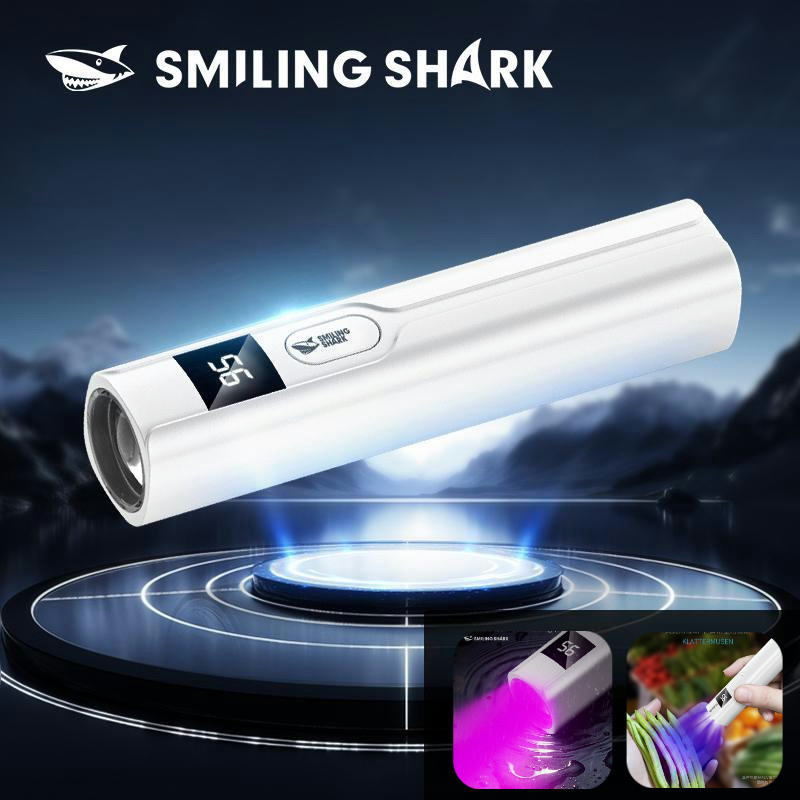 Smiling Shark SD5310 LED Flashlight Purple Light 2Mode Type-c ...