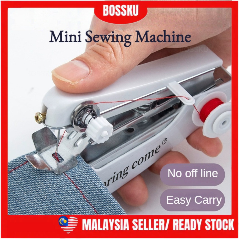 Bossku Mini Sewing Machine Stapler Sewing Machine Hand Held Sewing ...