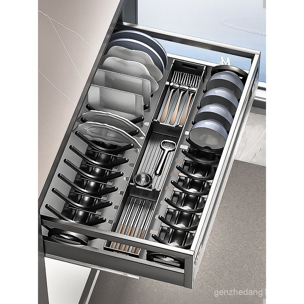 Customized Kitchen Drawer Storage Partition Cabinet Pull Basket ...