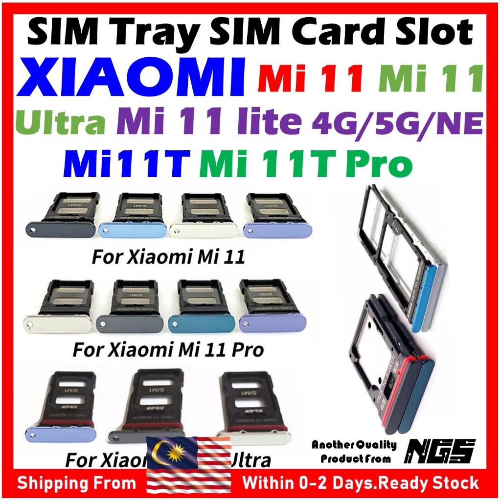 SIM Tray SIM Card Holder SIM Card Adapter For XIAOMI MI 11 / Mi 11 Lite ...
