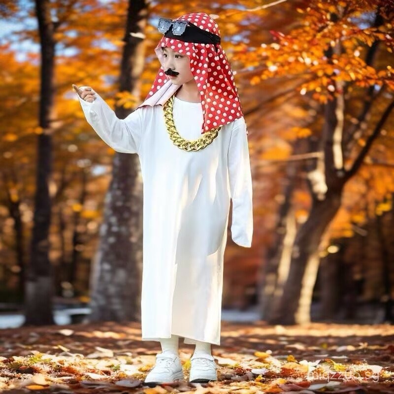 Prank Halloween cos Costume Middle Eastern Dubai Rich Adult Arab ...