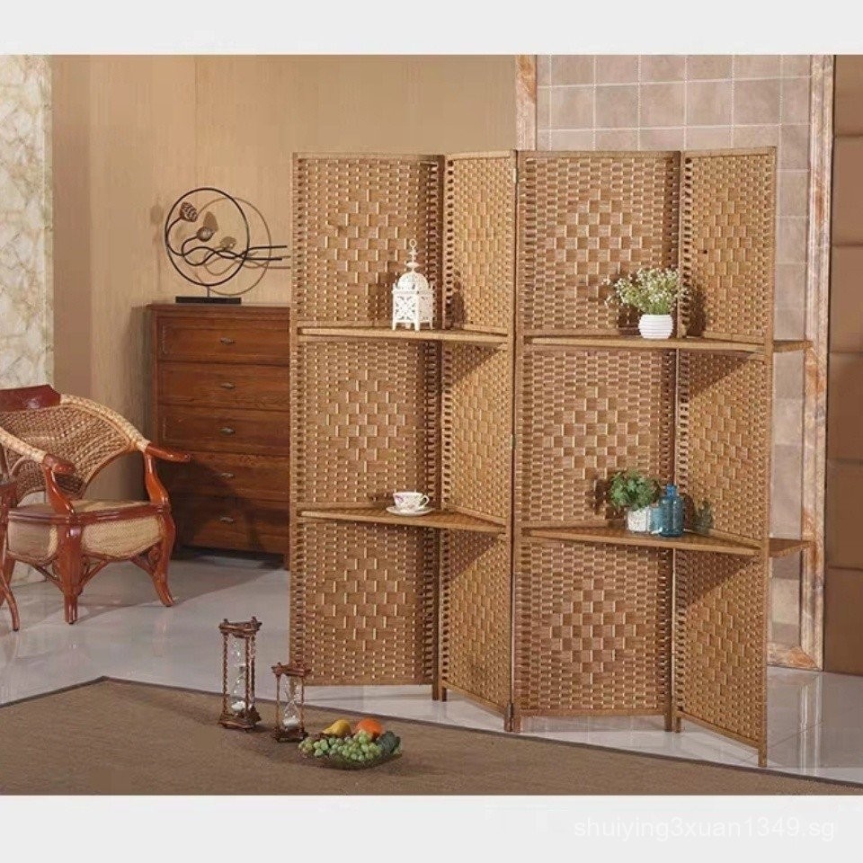 Free Shipping Woven Grass Screen Divider Living Room Partition Fashion ...