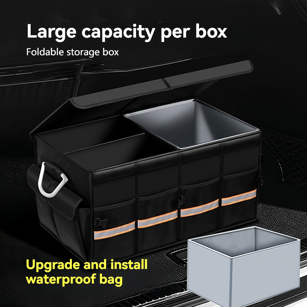 Foldable Trunk Storage Box Car Waterproof Storage Bin Outdoor Storage ...