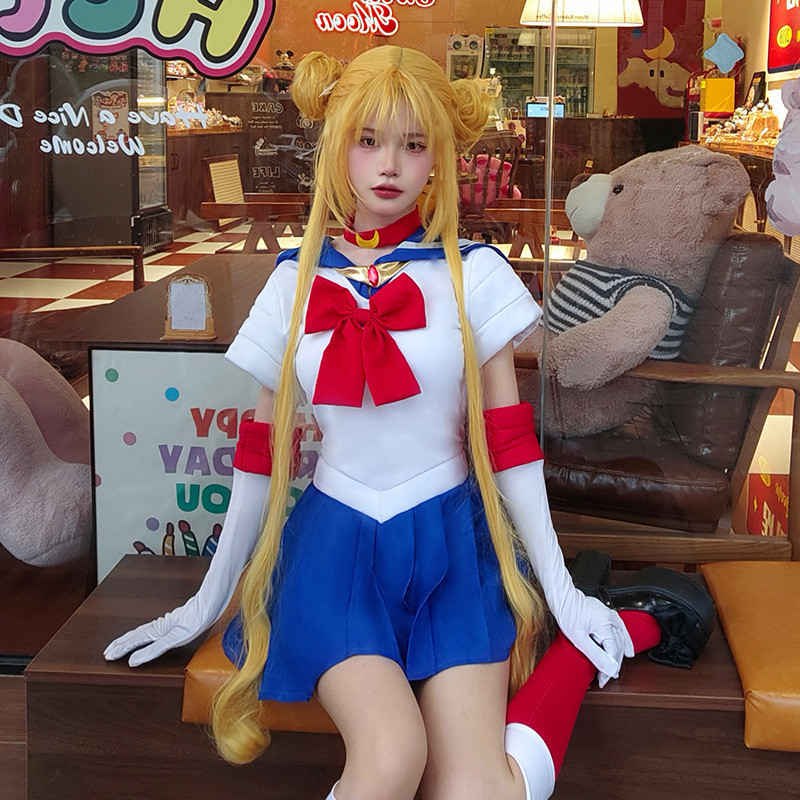 New Sailor Moon Stage Performance Costume cosplay Comic Show Costume ...