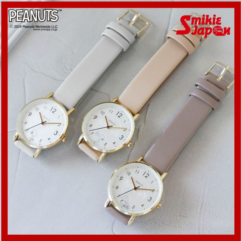 Field work PEANUTS Snoopy Zigzag Etching Watch Clock Wristwatch PNT043 - Direct from Japan ...