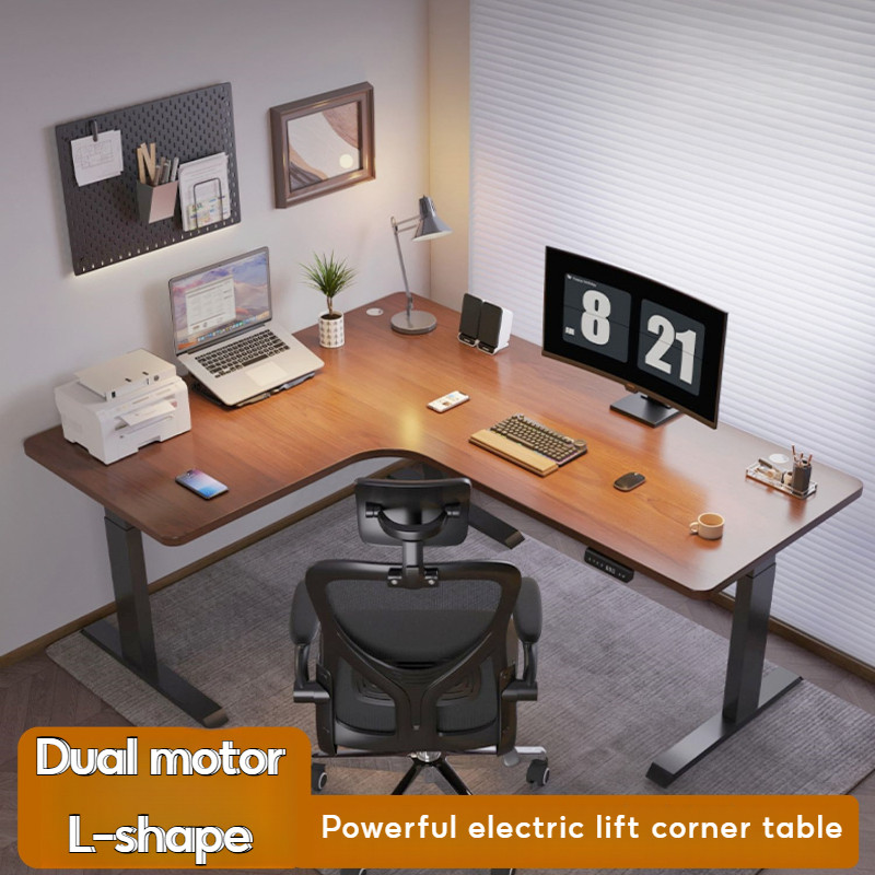 T Corner Intelligent Electric Lifting Table Home Desk Study Desk L ...