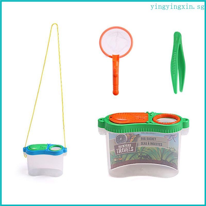 YIN Portable Children Outdoor Insect Observation Box Flip Lid Two-way ...