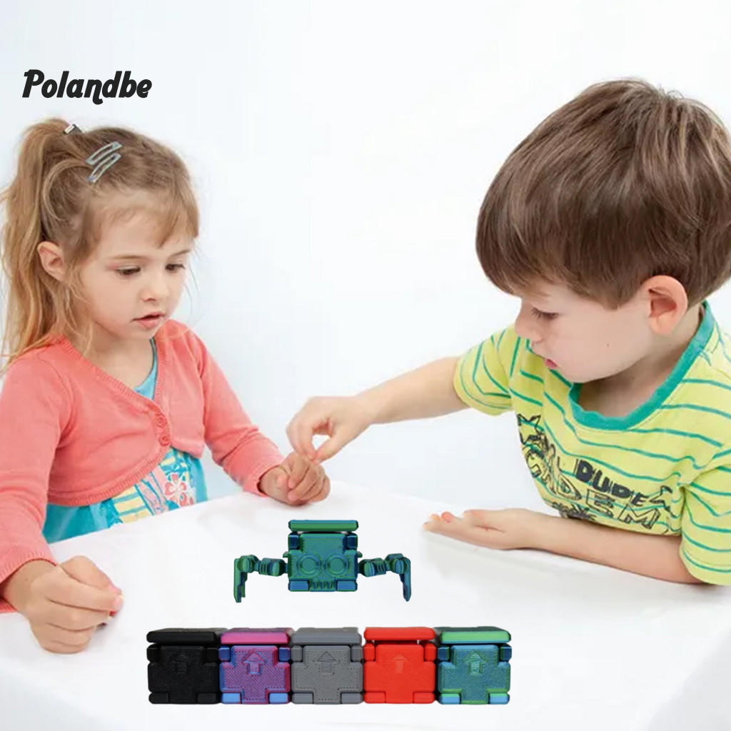 pe Transforming Spider Cube Toy 3d Printing Spider Model 3d Printed ...