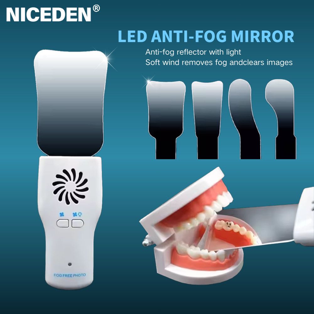 NICEDEN Dental Mirror Set Fog Free Automatic Anti-fog Dental Mirror ...