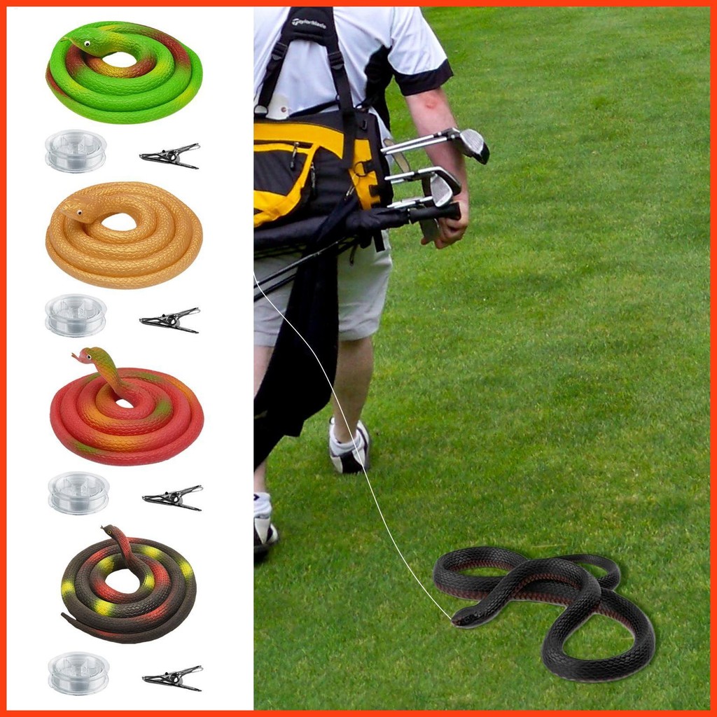 Fake Snake Prank Silicone Fake Golf Snake Prank Funny Silicone Gag Kit ...
