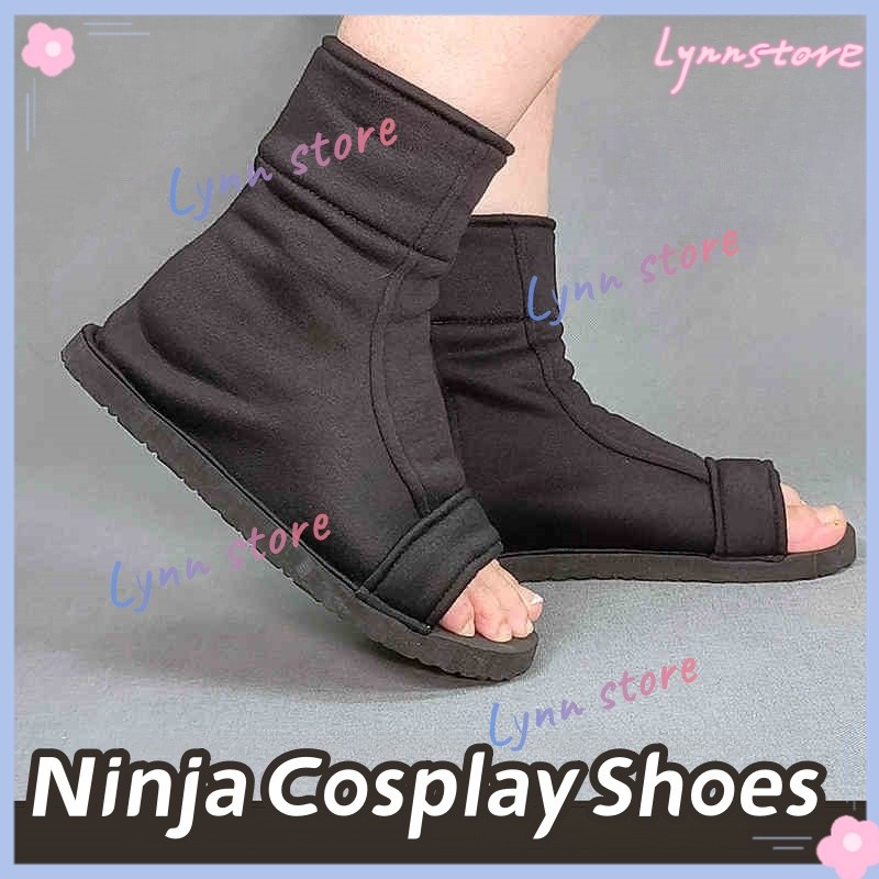 Akatsuki Nanja Uzumaki Sakura Sasuke Kakashi Cosplay Shoes Black Cotton ...