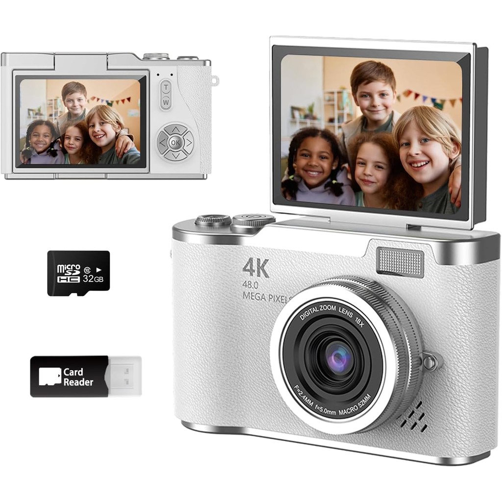 YMX 007 Flip Screen Digital Camera Kids Entry Level CCD Digital Camera ...