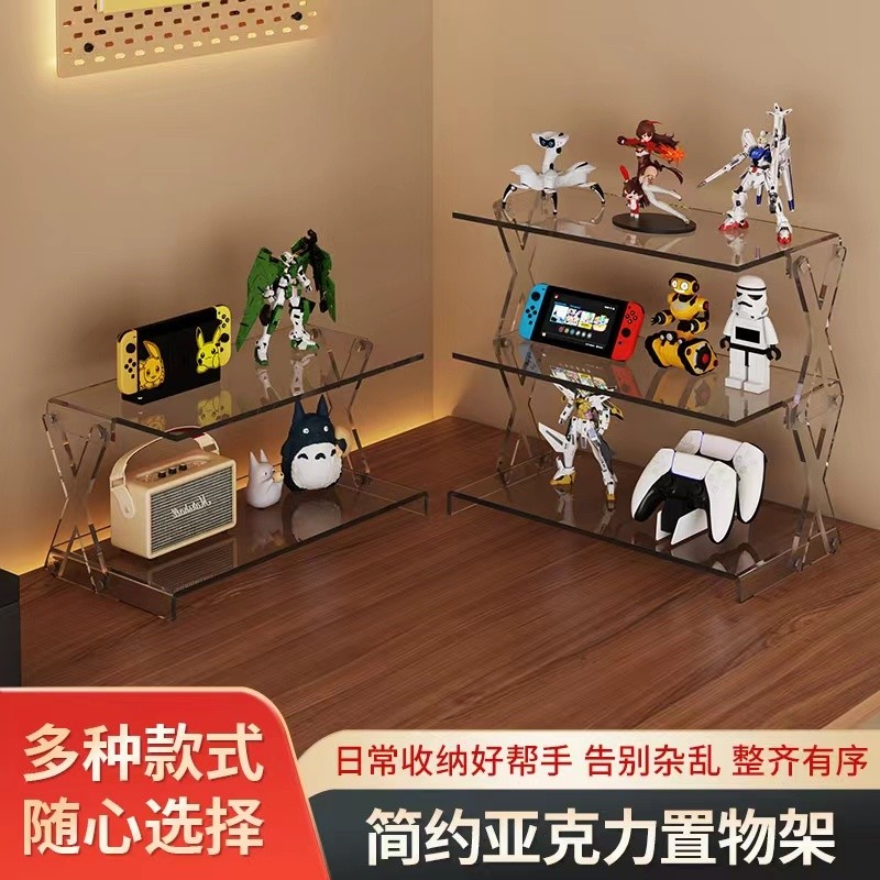 [48H Shipping] Heightened Spacing Design Acrylic Storage Rack Desktop ...
