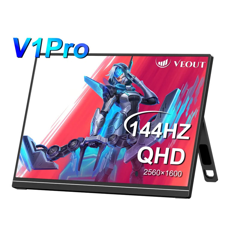 VEOUT 16 inch 100% sRGB 2.5K 144Hz Gaming Monitor Portable Laptop ...