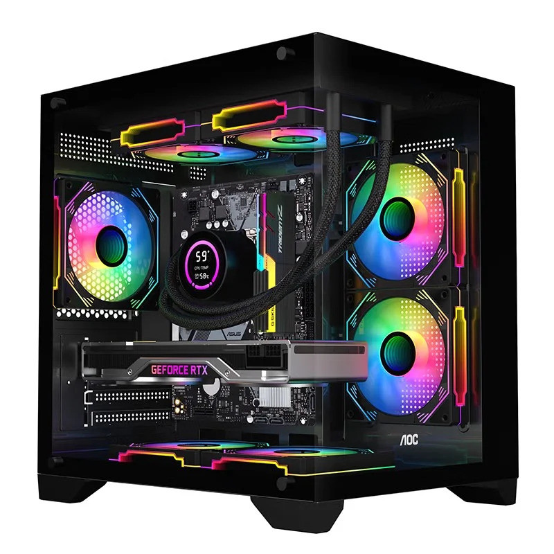 AOC CG391B MATX PC Case Gaming Desktop Case Supports 240 Water Cooling ...