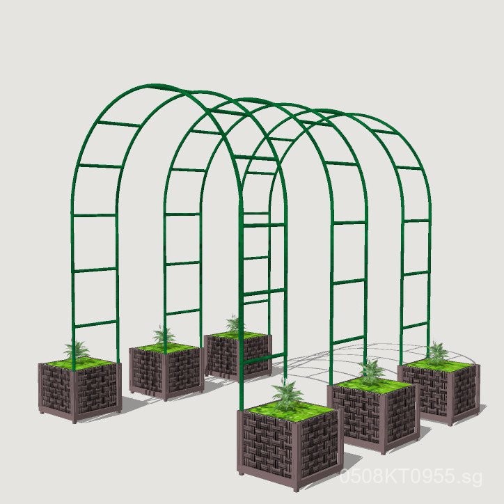 Flower Box Rooftop Climbing Vine Balcony Arch Terrace Garden Outdoor ...