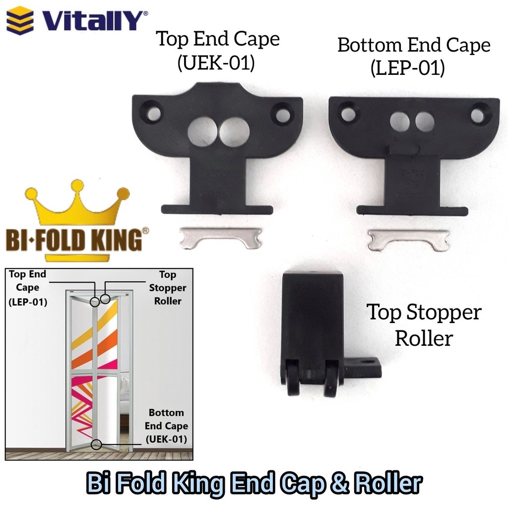 Vitally Bi Fold King Top And Bottom End Cape And Top Stopper Roller For ...