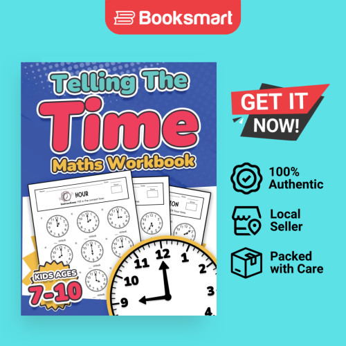 Telling The Time Maths Workbook Kids Ages 7-10 110 Timed Test Drills ...