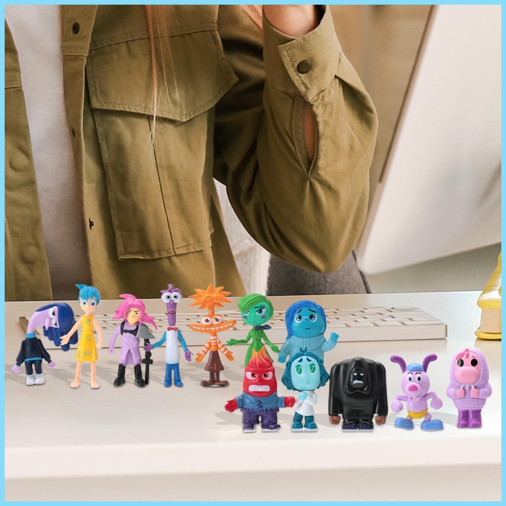 For Inside Out Anime Action Figures 12 Pieces Anime Characters Cartoon ...