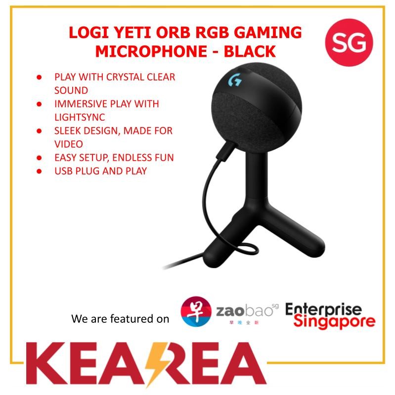 Logitech Yeti Orb Rgb Gaming Microphone Black ( 2 year Logitech ...