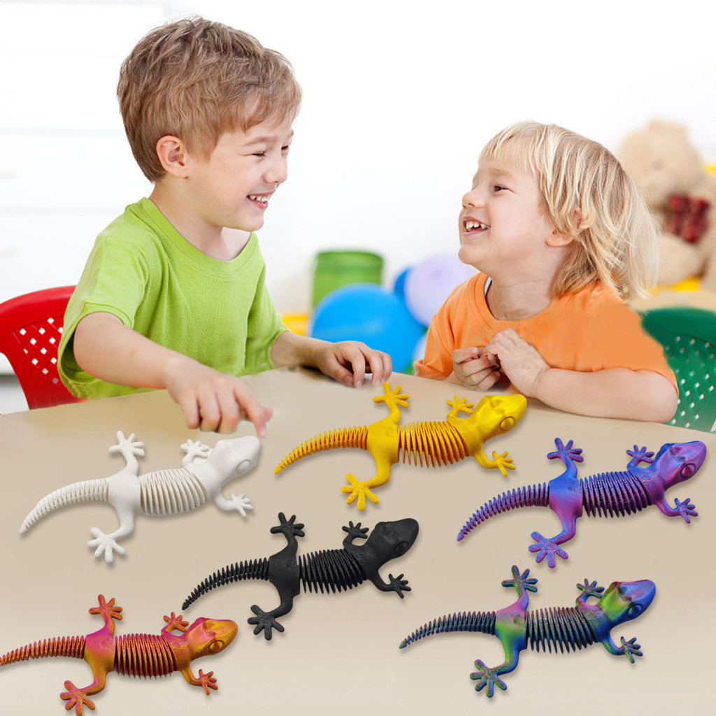 PEN| Lizard Collectible Toy Movable Joint Lizard Sculpture Articulated ...