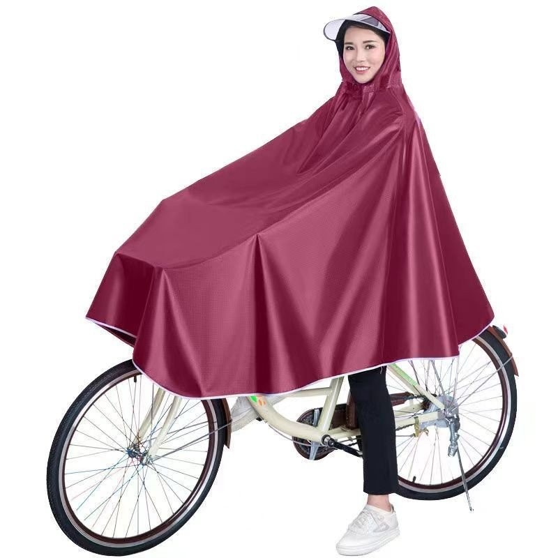 Raincoat Bicycle Poncho Electric Car Male and Female Students Single ...