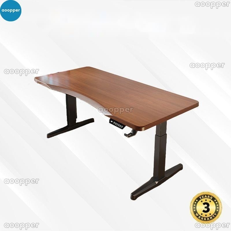Standing Desk Adjustable Table Curve Computer Table Electric Height ...
