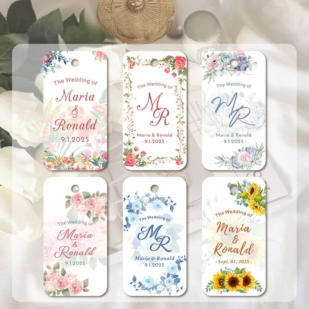 Custom Wedding Card / Engagement / Party Stickers Customise Sticker ...