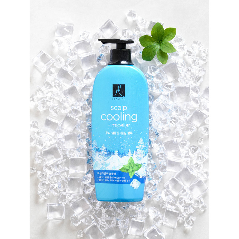 Elastine Scalp Deep Cleansing + Cooling Shampoo 680 ml | Deep Cleansing ...