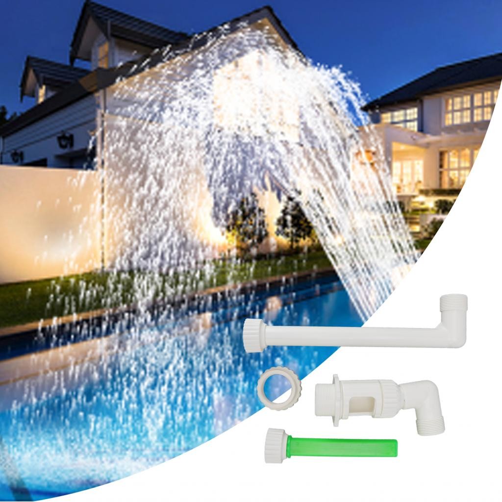 Water Cooler Sprinkler PVC Adjustable Swimming Pool Waterfall Fountain ...